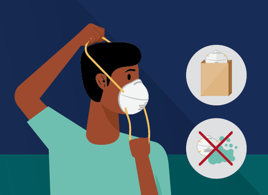 Your N95 respirator guide: The right way to wear and reuse | Nebraska ...